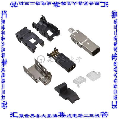 2201855-1 插拔式连接器8POS插头多用途自由悬挂IDC镀金
