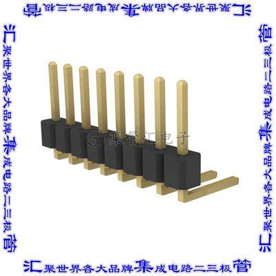 PRPC008SBBN-M71RC 针座连接器8POS分离式2.54mm公形插针通孔直角