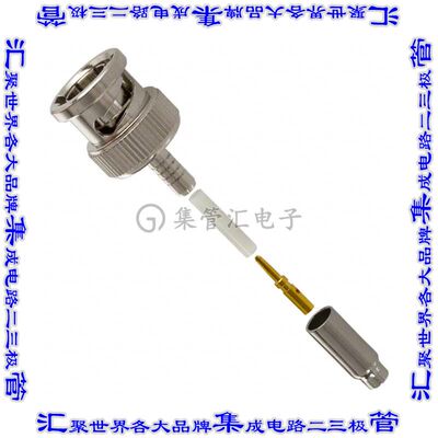 31-71013 同轴连接器BNC插头公引脚压接75欧姆自由悬挂