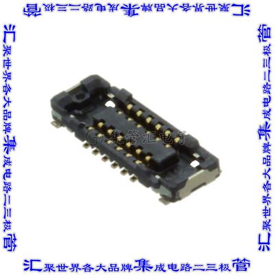 AXG112144A 板对板连接器12POS插口中央触点带2排0.35mm表贴SMD镀