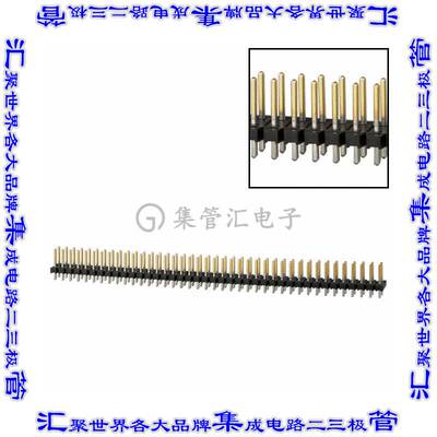 4-103186-0 针座连接器80POS分离式2排2.54mm公形插针通孔直针镀