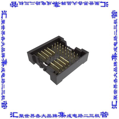 10159583-4031000LF 背板连接器28POS插头公母8排2mm通孔黑色