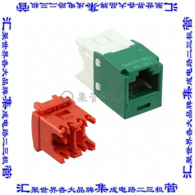 CJ5E88TGGR 接插件连接器CATEGORY 5E, RJ45, 8-POSITION, 8