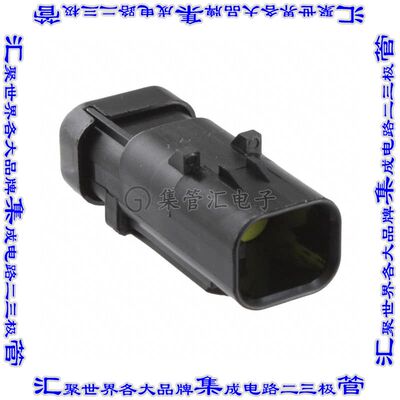 776534-3 矩形连接器外壳2POS插座4.5mm公形引脚黑色自由悬挂