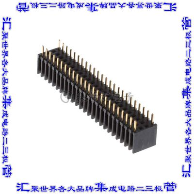 BSW-124-24-G-D 针座连接器48POS插座2排2.54mm母形插口通孔镀金