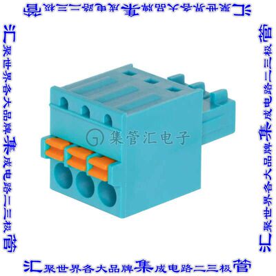 TBP03P1-350-05BEOR 端子块连接器5POS插头母插口3.5mm蓝色自由悬