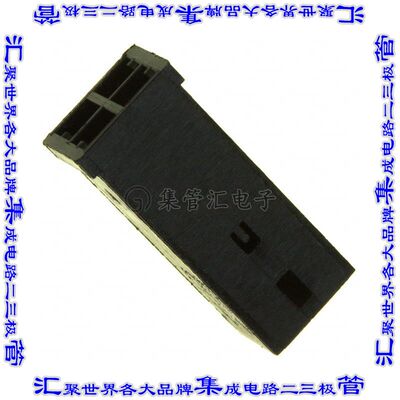 87133-1 矩形连接器外壳4POS插座2排2.54mm母形插口黑色自由悬挂