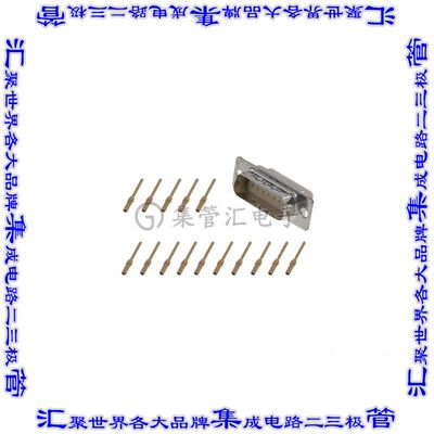 DAMA15PK87 连接器15POS插头公引脚2排D-Sub面板安装