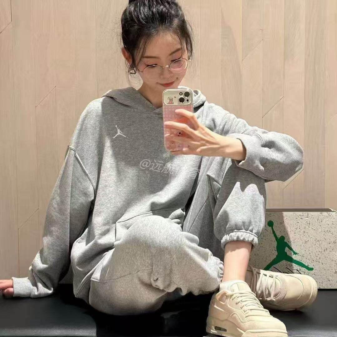 Nike/耐克 AJ男女连帽卫衣秋冬加绒新款运动休闲宽松FJ7775
