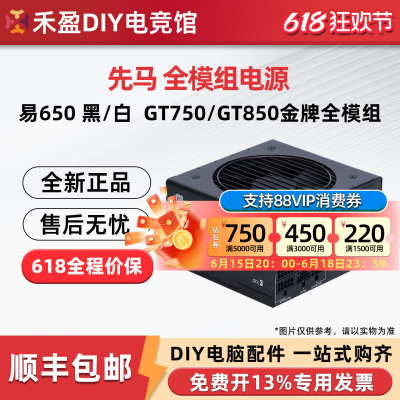 先马GT850W电脑电源750W金牌全模组台式机游戏电竞650W支持50显卡