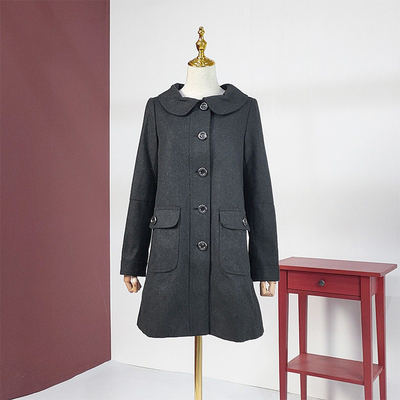 毛呢外套长款毛呢学院风