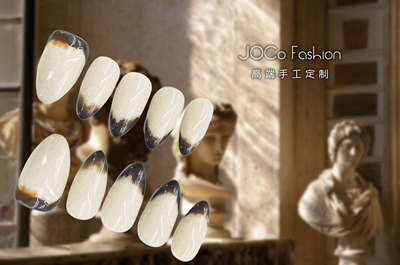 此情可待｜JOCo Fashion手工甲片定制Nail小红书日式诧寂风穿戴甲