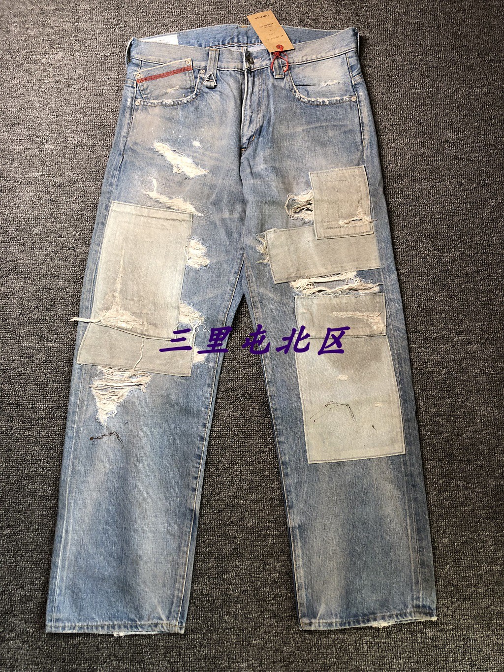 三里屯北区【现货】日本潮牌WHIZ LIMITED破坏加工牛仔裤 日本制