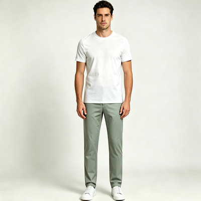 公价6800 意大利原产一线Rot 秋冬 顶吉纯棉 老钱风 男款休闲裤