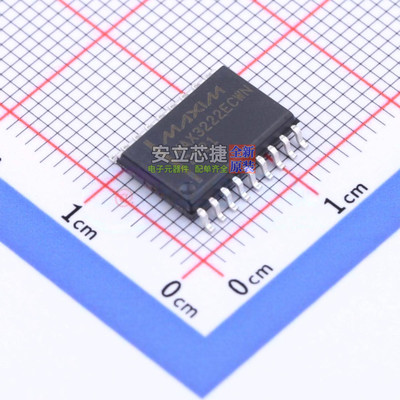 RS232芯片 MAX3222ECWN+T SOIC-18 MAXIM(美信) 电子元件全新原装