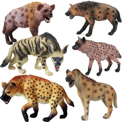 鬣狗模型实心动物园仿真土狼玩具