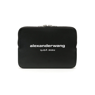 Alexander Wang亚历山大王羊皮经典徽标手拿包【正品现货】