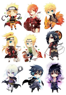 大号F0076-01火影忍者NARUTO 卡通动漫 笔记本电脑旅行箱贴纸防水