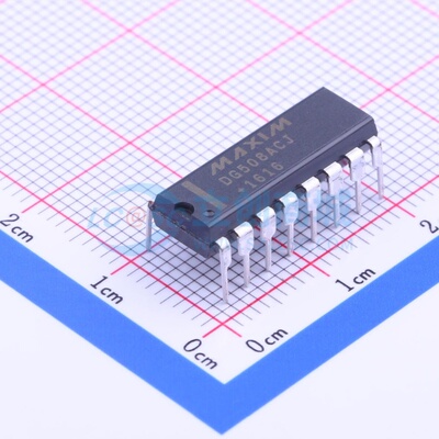 模拟开关/多路复用器 DG508ACJ+ PDIP-16 MAXIM(美信) 电子元器件