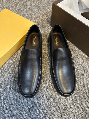 断码41 4344撤高端宾男士一脚蹬豆豆鞋驾车鞋头层牛皮踩屎感N17