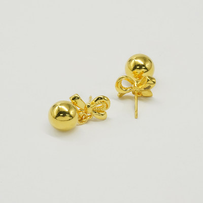 【店铺专属】18k金在逃公主金球耳钉高级感轻奢【WT0440】不脱模