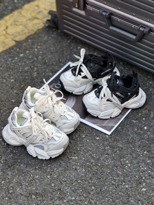 Super Marry儿童运动鞋女童老爹鞋时尚潮流擦色男童休闲鞋子春秋