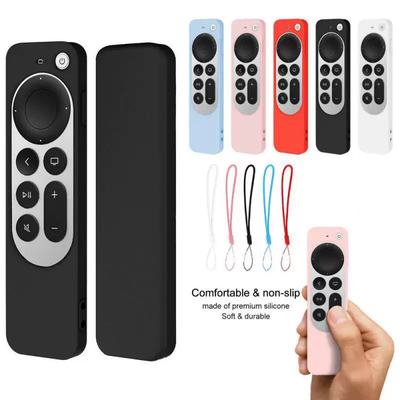 适用于2022 Apple TV 7代4K遥控器硅胶保护套 条纹全包硅胶保护壳