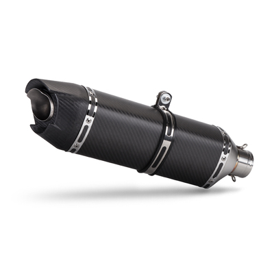 摩托车排气管改装 Z900 MT07 R3 450SR AT2偏三角排气管通用 尾段