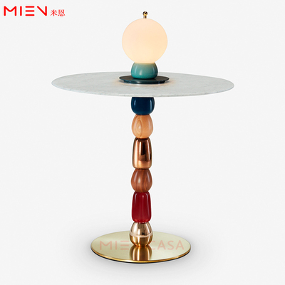 Modern轻奢精致角几高端圆形边几