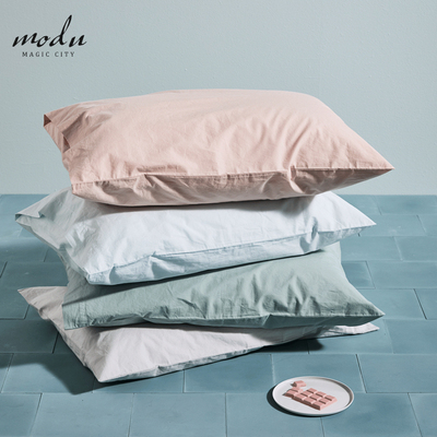 床品日本水洗棉定做枕套