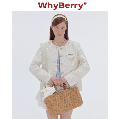 WhyBerry小香风无领外套