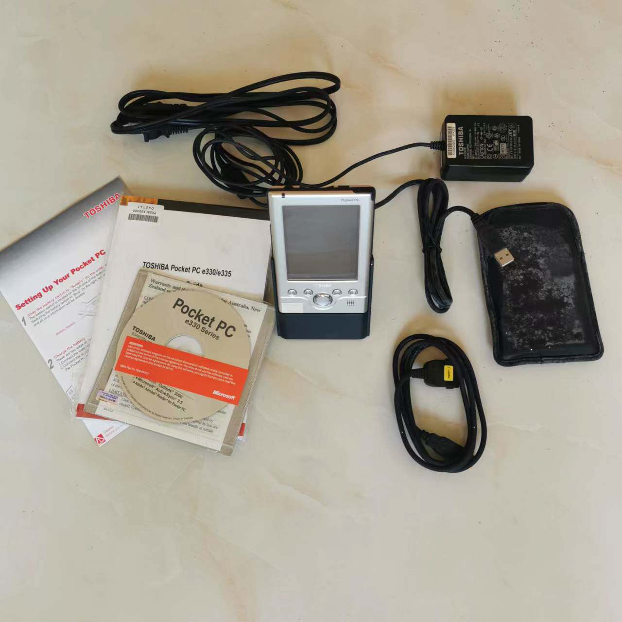 原装全套收藏东芝TOSHIBA E335 POCKET PC掌上电脑E310 PDA升级版
