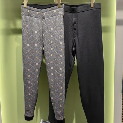 驰色加厚男女机洗羊毛内穿保暖裤