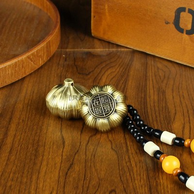 纯黄铜胜算在握手把件创意可旋转