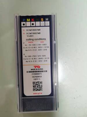 RCMT0602MO YG801韩国YG正品圆刀片R3加工铸件钢件不锈钢通用款