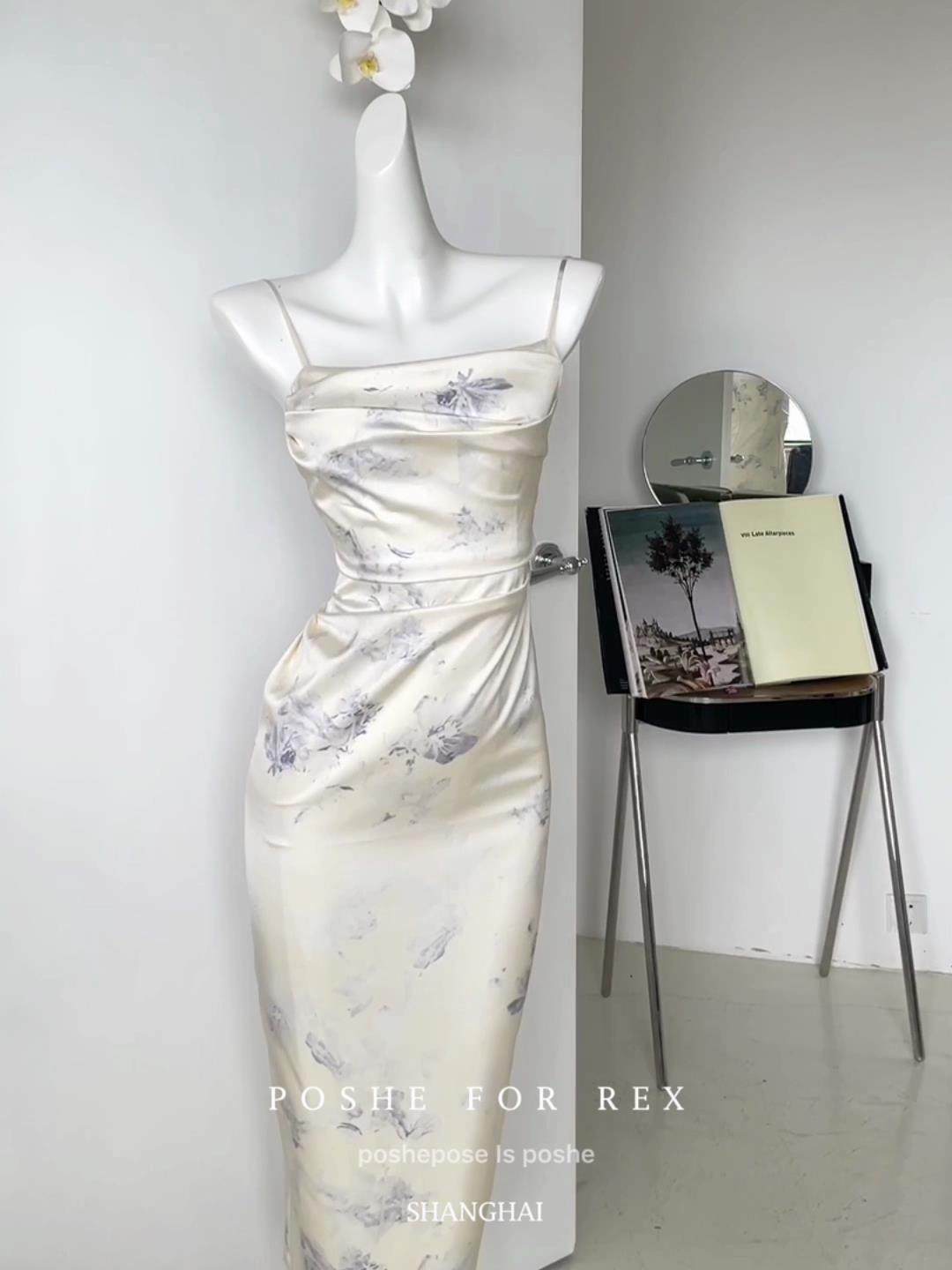 【高定如心只此一家店铺！】POSHEPOSE高定如心【玉兰】连衣裙_虎窝淘