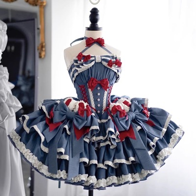 初灵高定如心奶兔剧场连衣裙