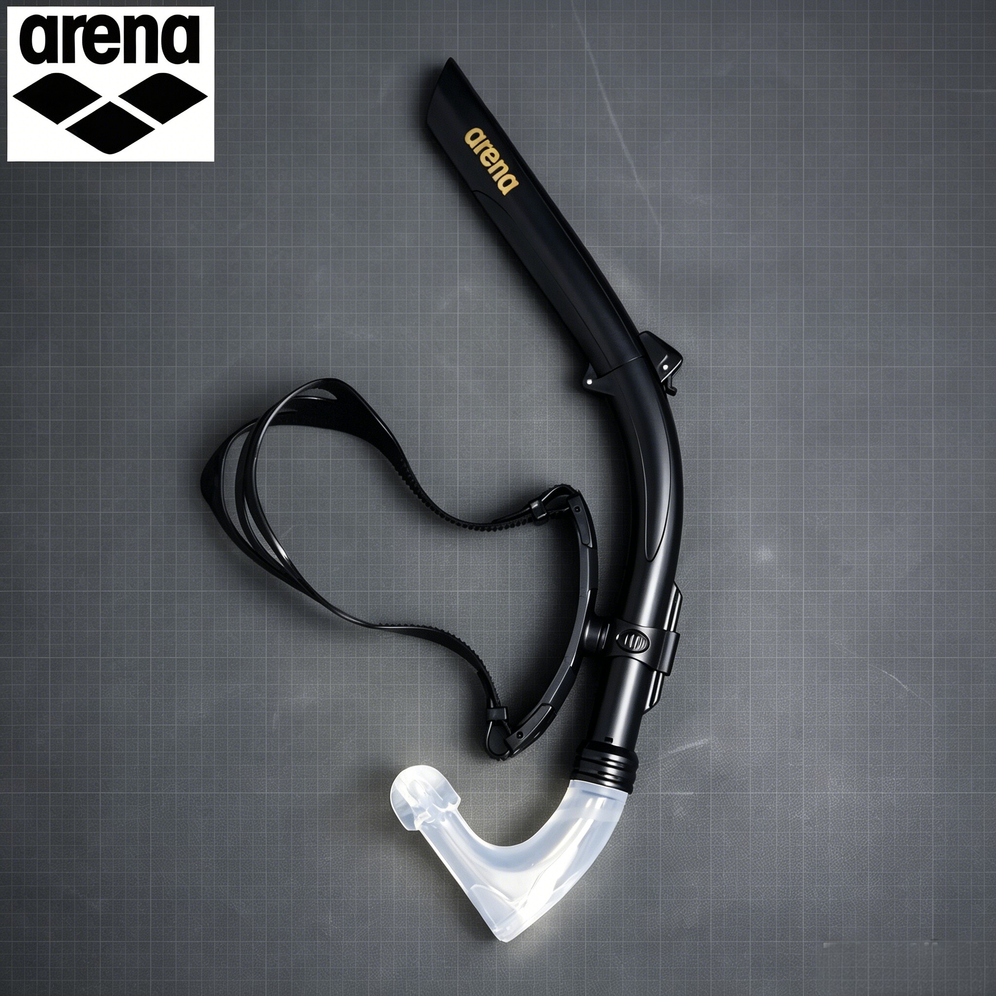 arena呼吸管 正面专业级游泳专用训练呼吸管折叠游泳呼吸管