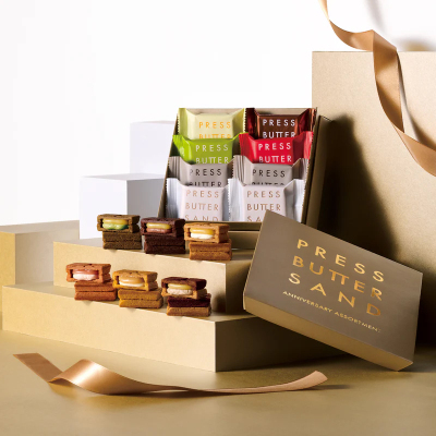 日本网红零食PRESS焦糖奶油饼干