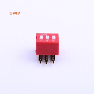 DSDA03LHGET |拨码拨码 立式直插侧拨 3P 2.54mm
