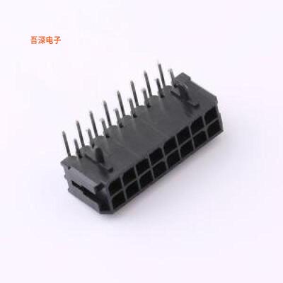 WB300A1H-163P-002|线对板针座MX3.0双排弯针2*8A