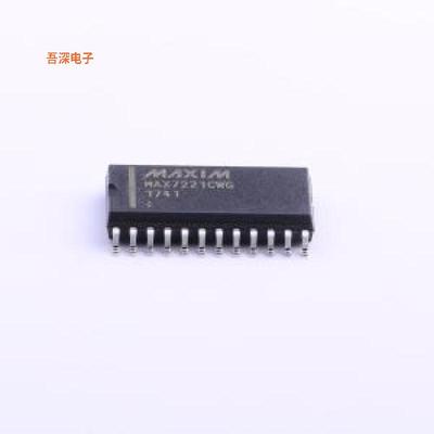 MAX7221CWG+T |原装串行接口、8位、显示驱动器SOIC-24-300mil