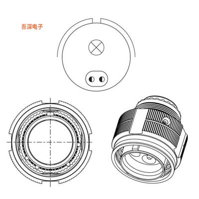 HV06RF23-59P |原装全新ALUMINUM PLUG, PIN CONTACTS