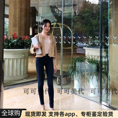 薄款高腰美国制牛仔铅笔裤长裤