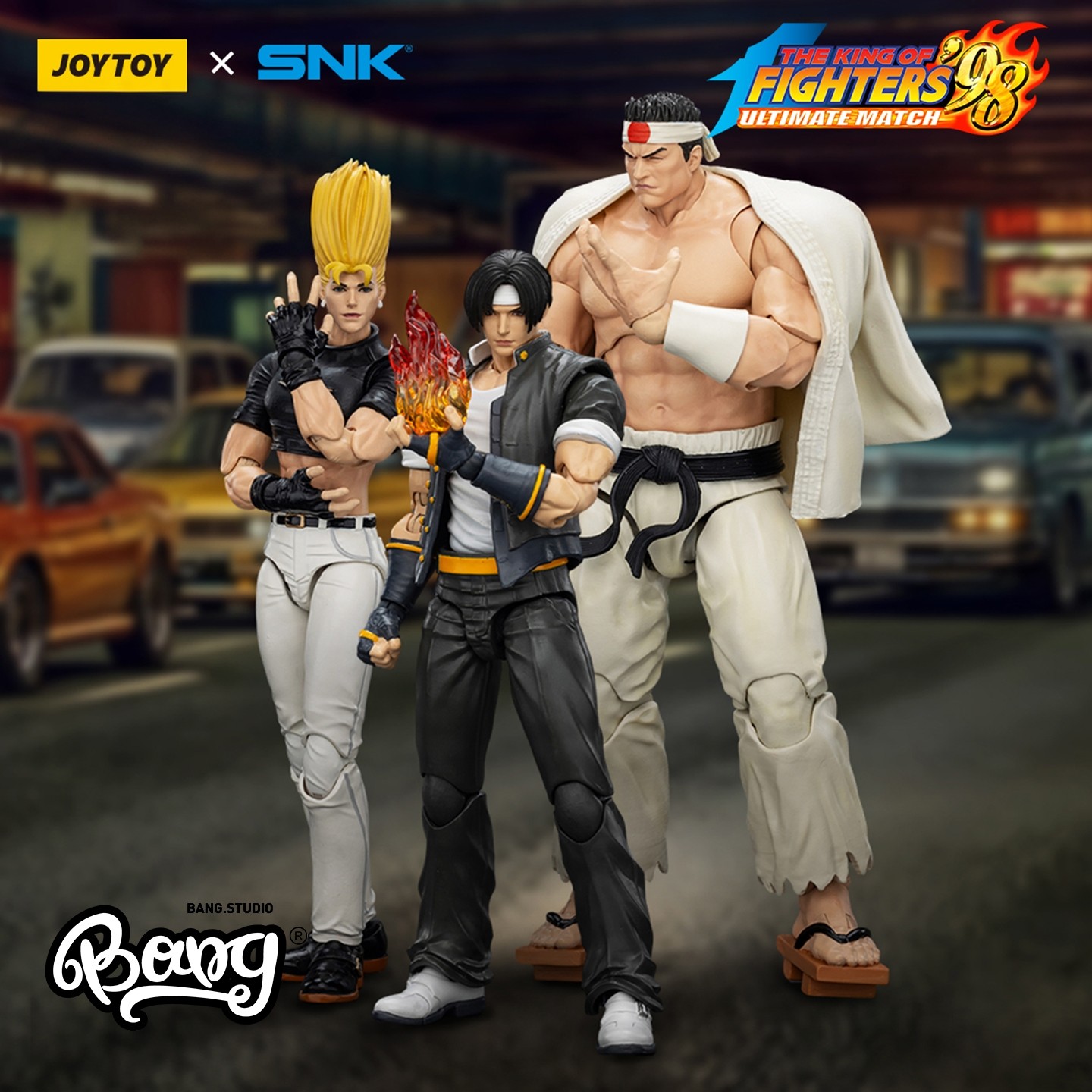 【Bang】现货 JOYTOY暗源 SNK 拳皇98UM 主人公队 草薙京1/18手办