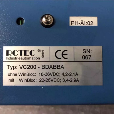 ROTEC控制器VC200-BDABBA 现货议价--议价商品