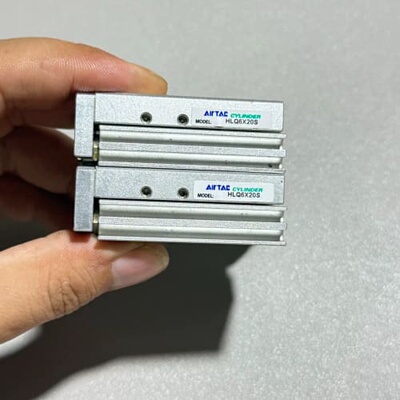 亚德客气缸HLQ6X20S，原装拆机，成色如图，功能完好--议价商品