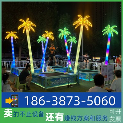 靠谱厂家椰子树蹦极蹦蹦床