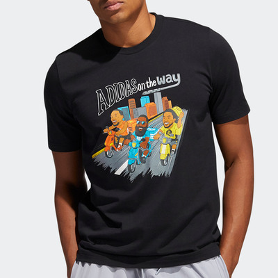 Adidas/阿迪达斯正品 夏季新款男子运动圆领休闲短袖T恤HB6167