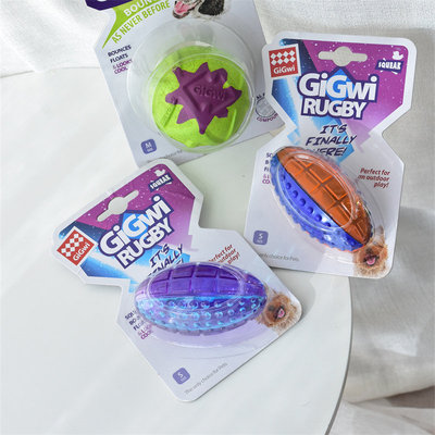 GiGwi贵为弹力发声橄榄球